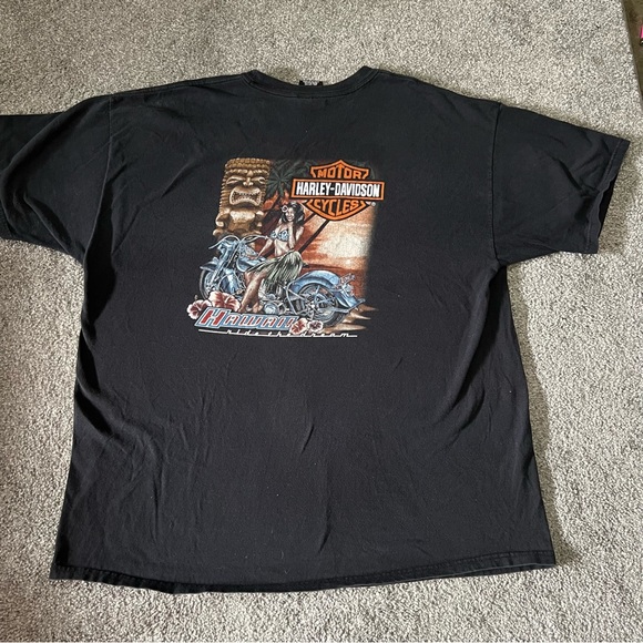 Harley-Davidson | Shirts | Vintage Harleydavidson Shirt Mens 2xl Black ...